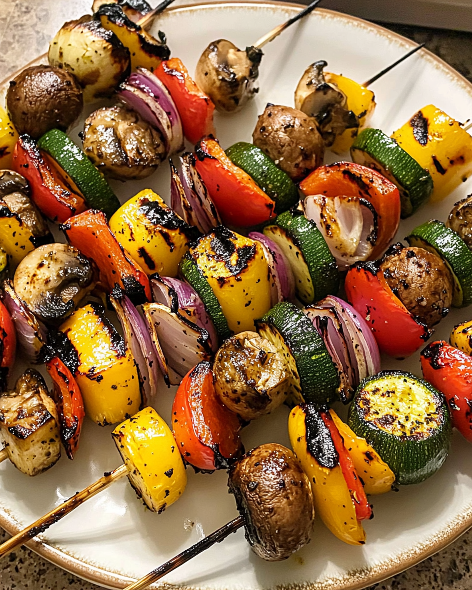 Grilled Vegetable Skewers - Melissa Recipes