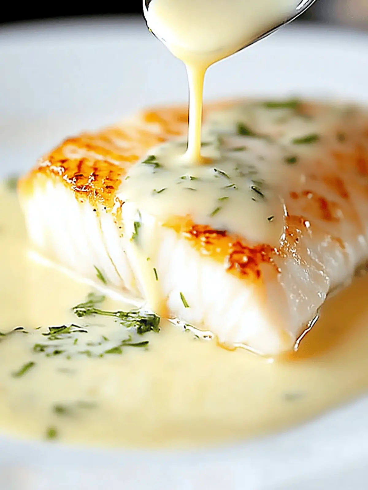 Irresistible Healthy Halibut with Creamy Dill Beurre Blanc
