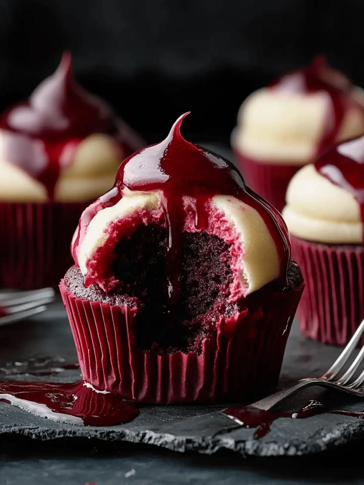 Irresistible Halloween Vampire Bite Cupcakes: A Spooktacular Treat