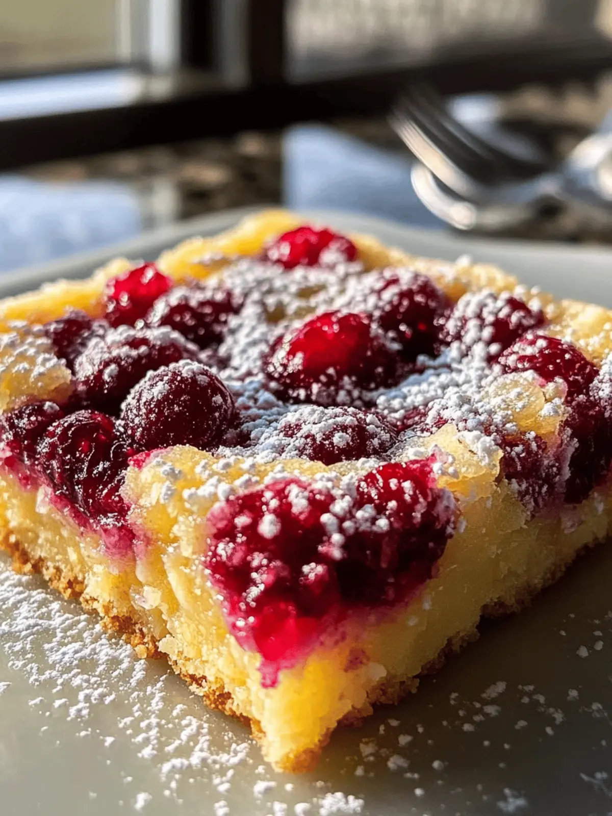 Delicious Cranberry Lemon Bars with a Buttery Crust
