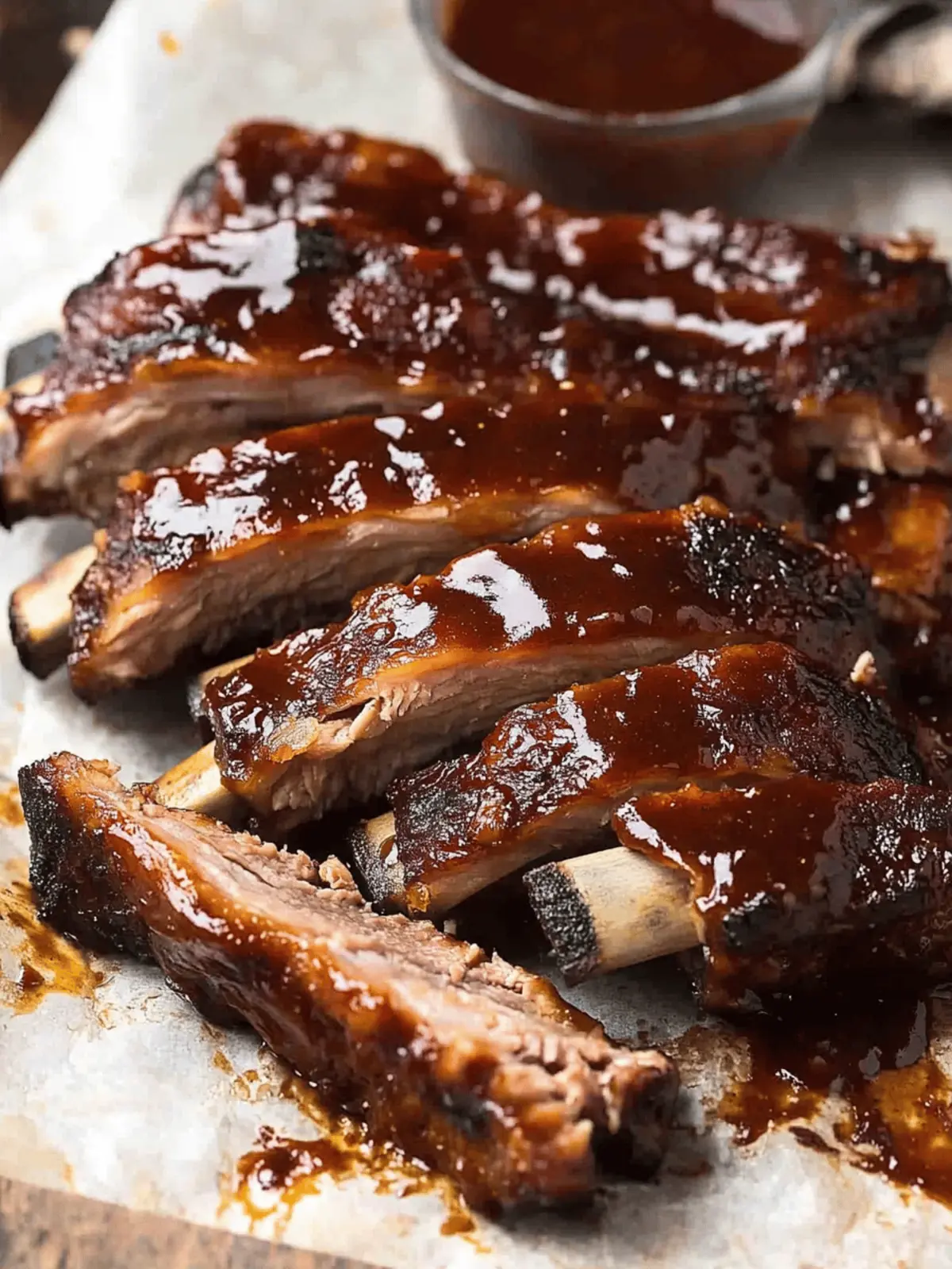 Easy Oven Pork Ribs with Irresistible Barbecue Sauce