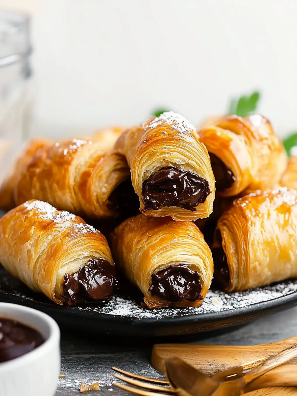 Easy Puff Pastry Chocolate Croissants: Irresistible & Flaky Delight