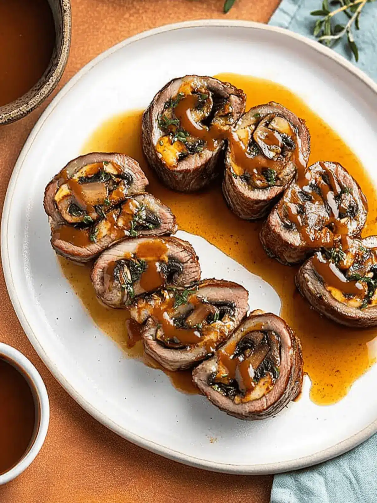 Ultimate Mushroom-Stuffed Flank Steak Roll - Deliciously Savory
