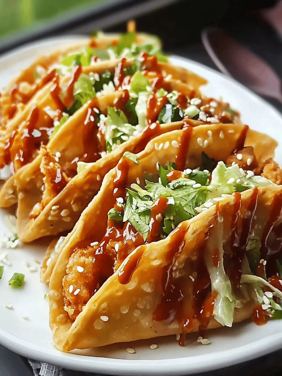 Irresistible Crispy Chicken Wonton Tacos: Easy Asian Fusion Appetizer