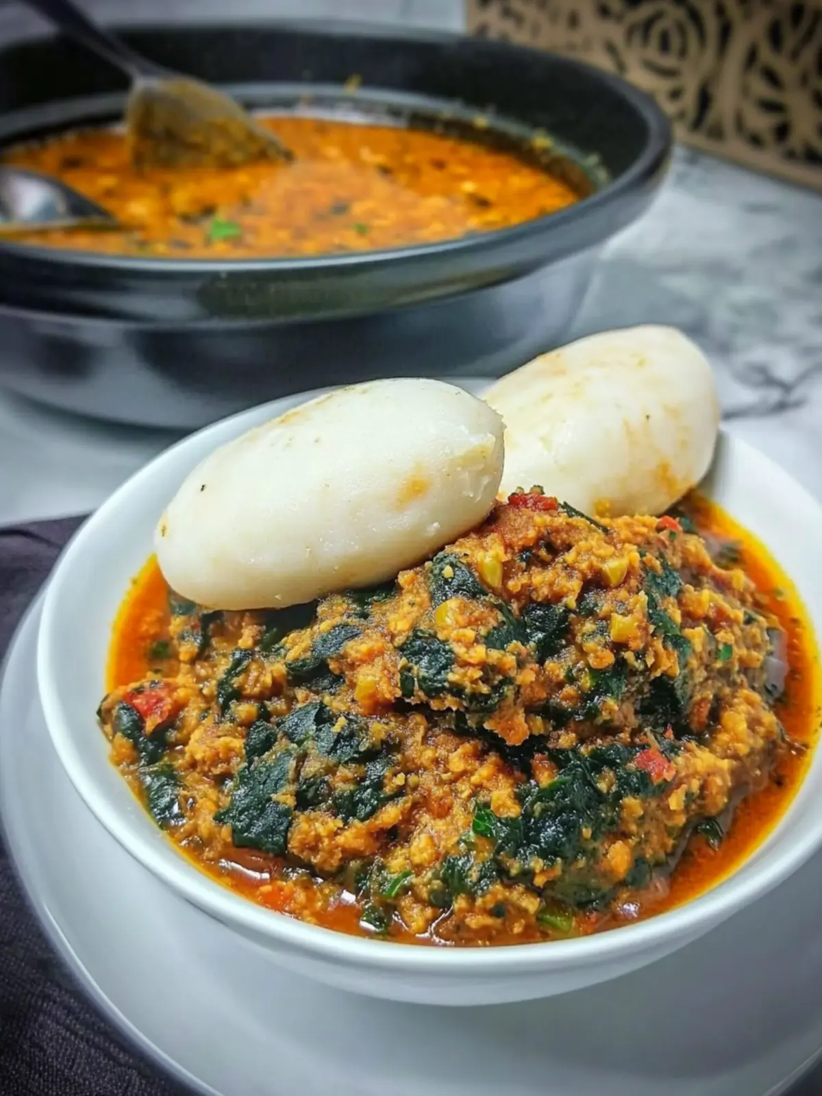Irresistible Nigerian Pounded Yam and Egusi Soup: A Nutritious Delight