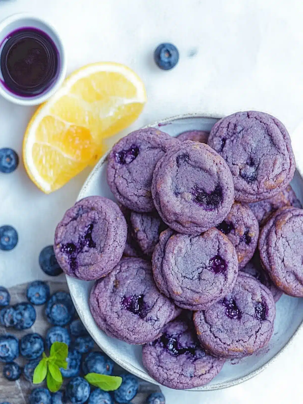 Irresistible Blueberry Purple Cookies Recipe: Chewy Delight