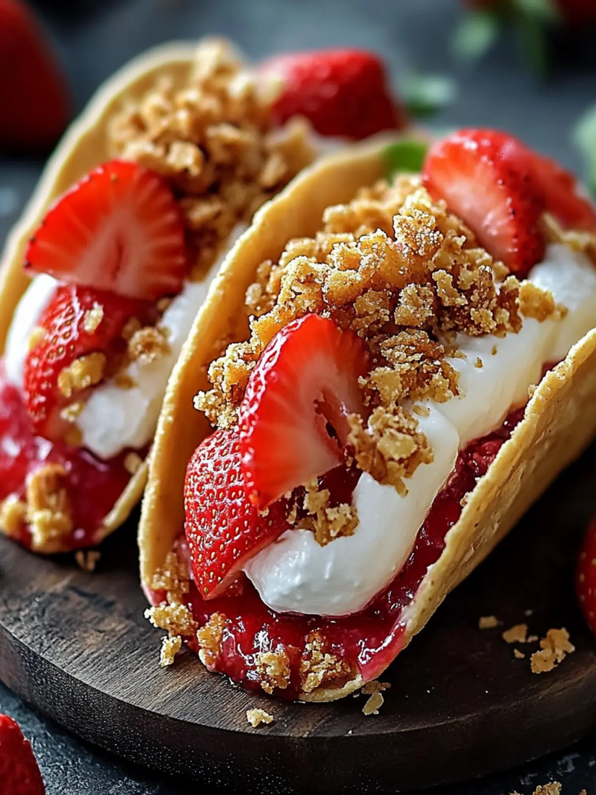 Irresistible Strawberry Crunch Cheesecake Tacos Recipe