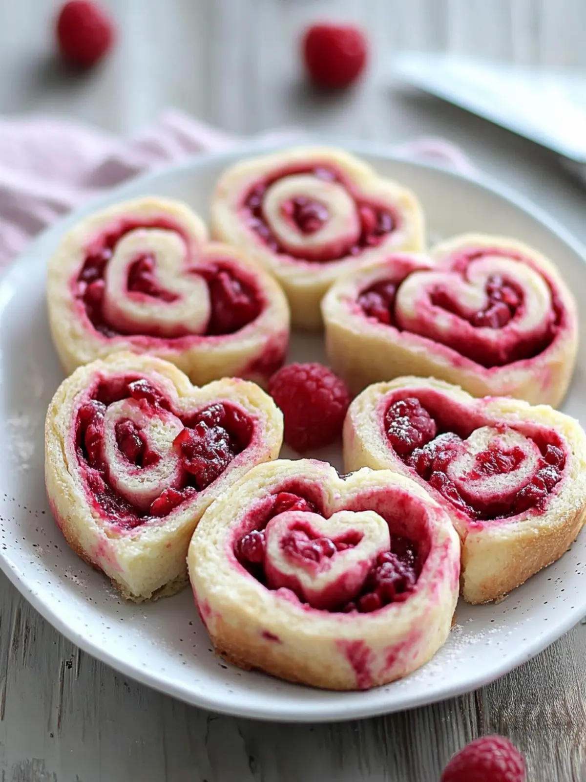 Ultimate Heart Shaped Raspberry Rolls – Delicious & Festive