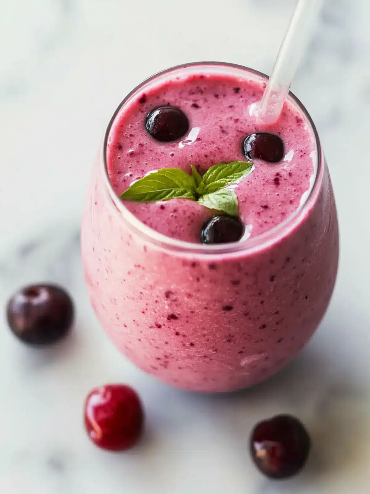 Irresistible Healthy Ice Cream Cherry Smoothie Recipe
