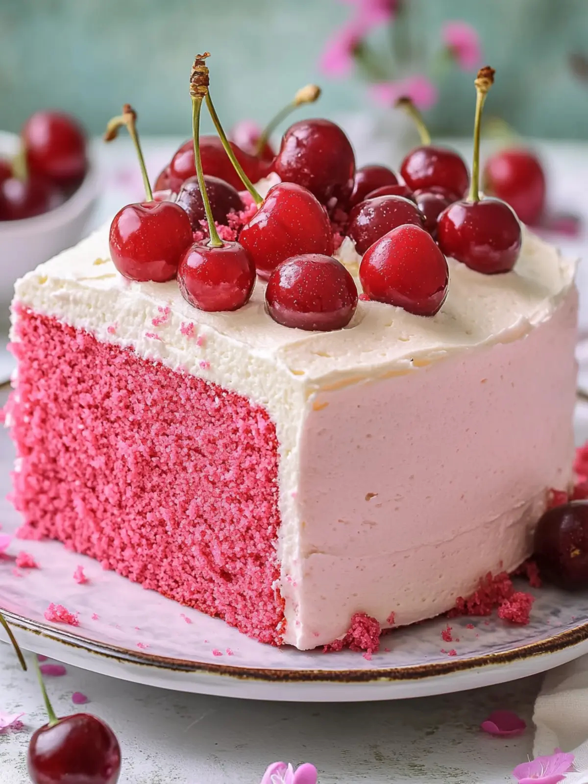 Ultimate Very Cherry Cake with Vanilla Buttercream Delight