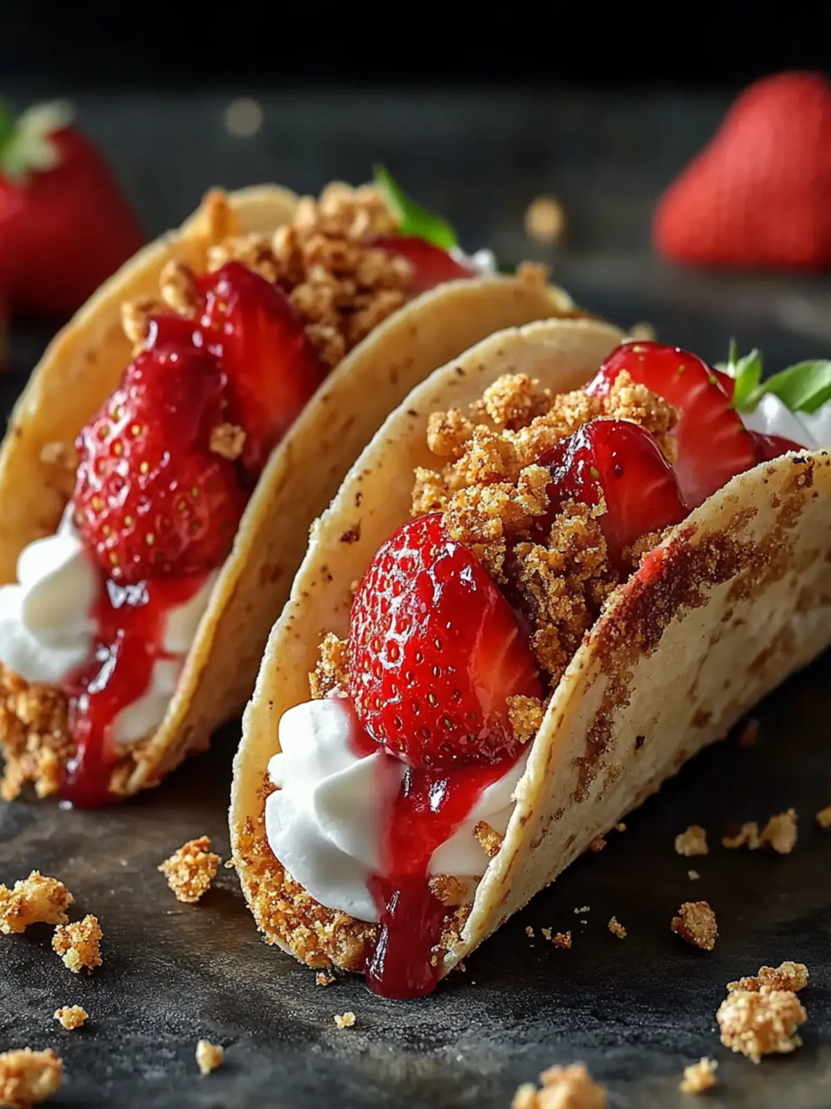 Irresistible Strawberry Crunch Cheesecake Tacos Recipe