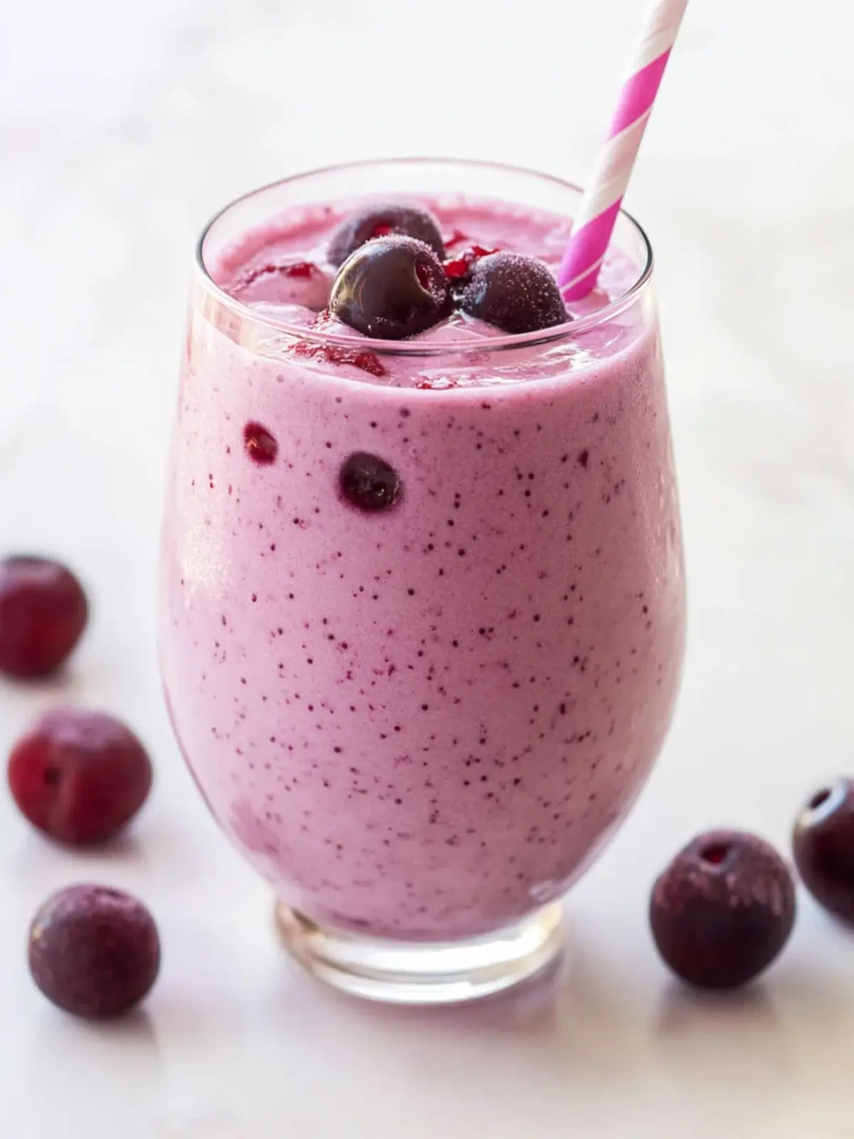 Irresistible Healthy Ice Cream Cherry Smoothie Recipe