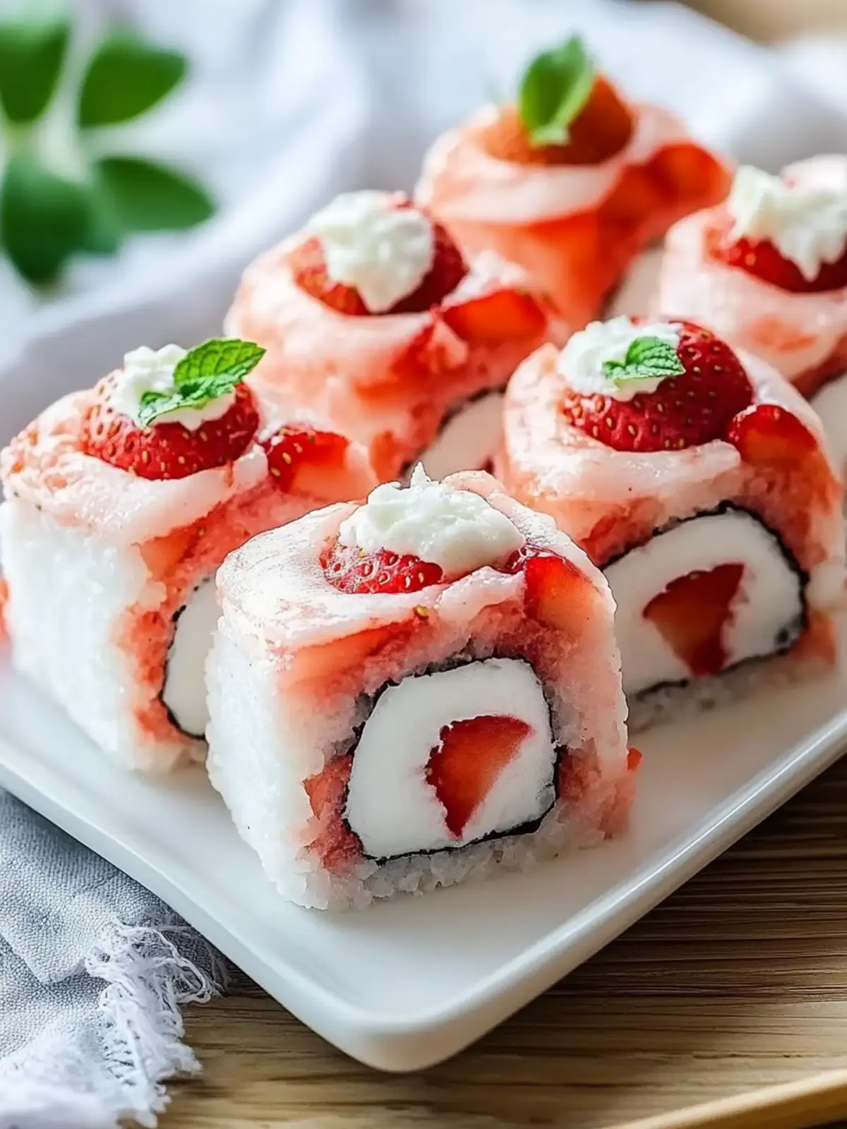 Ultimate Creative Strawberry Shortcake Sushi Rolls Recipe