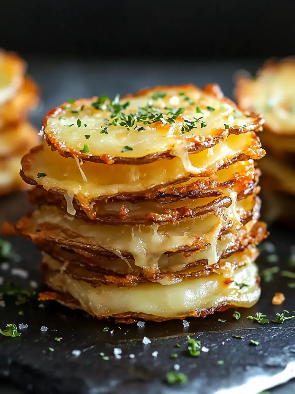 Irresistible Crispy Cheesy Potato Stacks: Easy Comfort Food