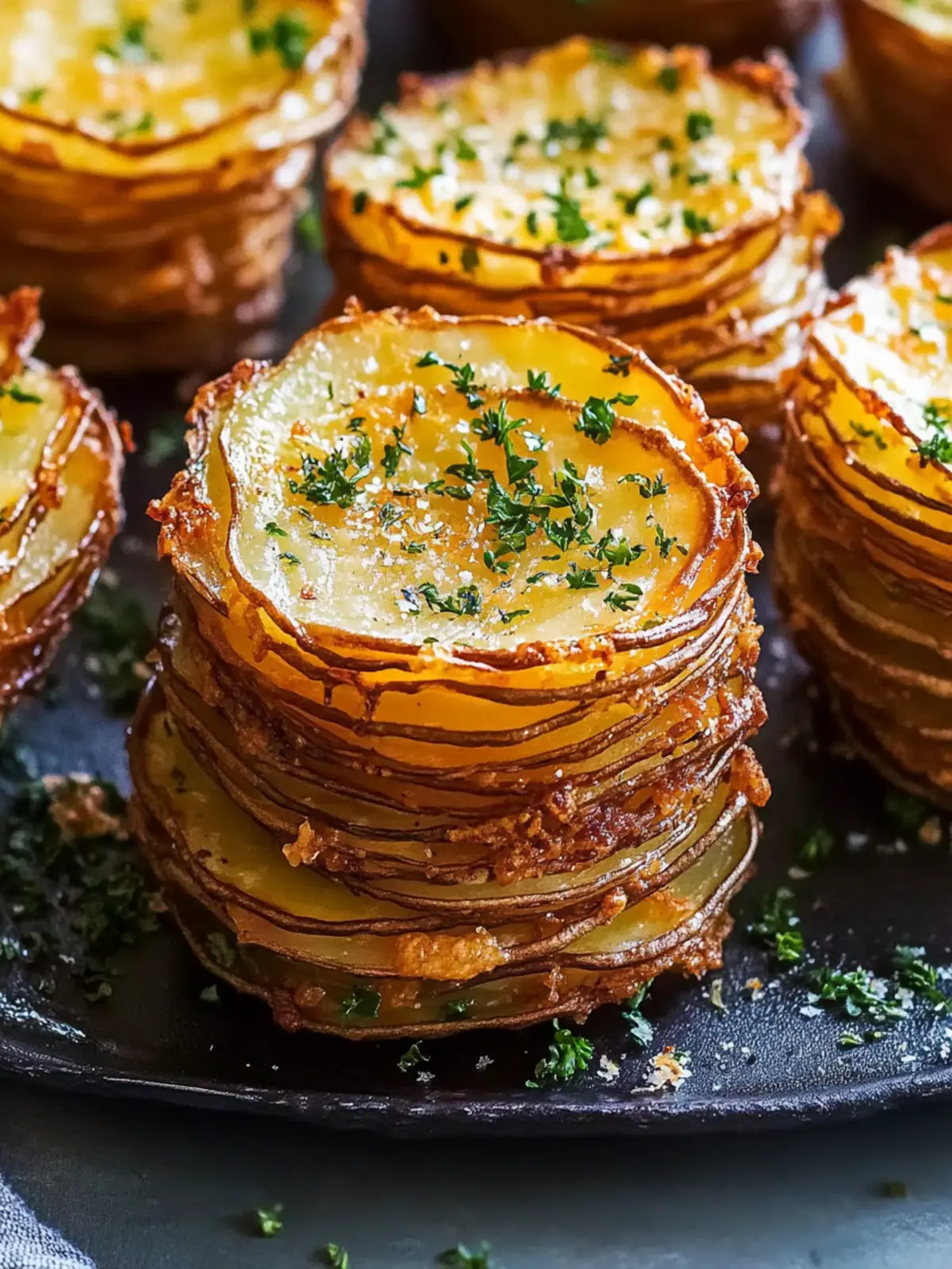Irresistible Crispy Cheesy Potato Stacks: Easy Comfort Food